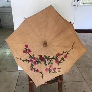 Source Unknown | Accessories | Vintage Rare Square Asianstyle Umbrella ...